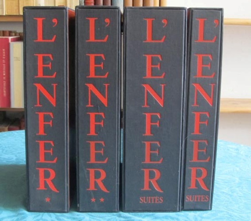 L’Enfer. 4 volumes (2v textes – 2v suites) – Livres et collections