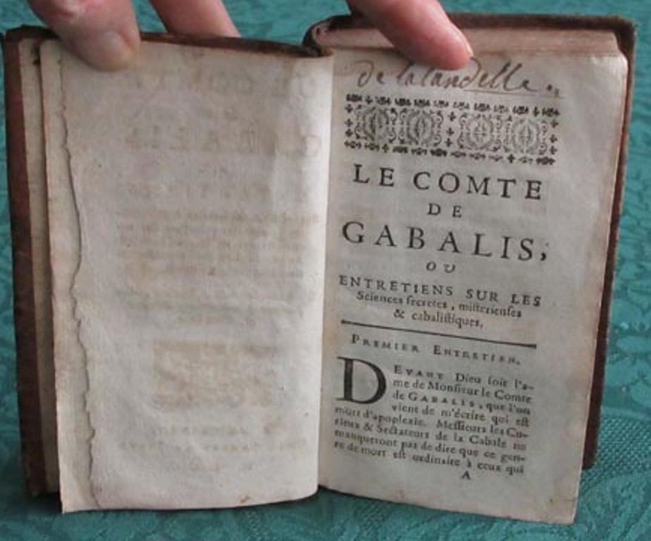 Le Comte de Gabalis ou Entretiens sur les Sciences secrètes, et ...