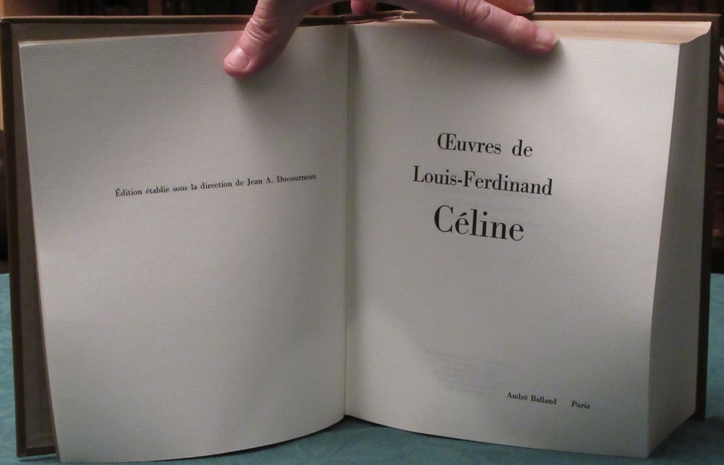 Oeuvres complètes illustrées de Louis-Ferdinand Céline. 5 volumes ...